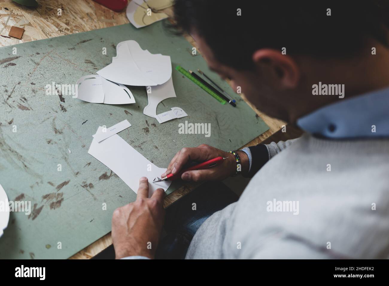 stencil, shoemaker, stencils, shoemakers Stock Photo - Alamy