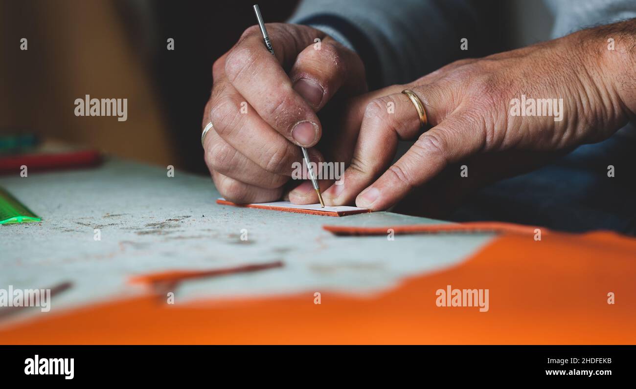 using, leather, stencil, cutter, shoemaker, leathers, stencils, cutters ...