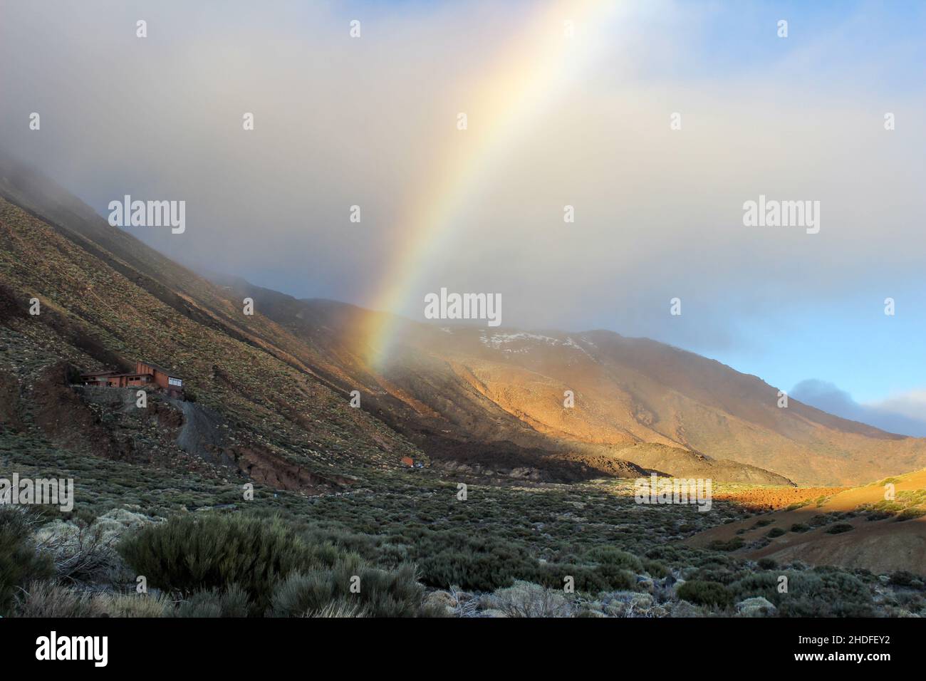 rainbow, lava, playa de las americas, rainbows, lavas Stock Photo - Alamy