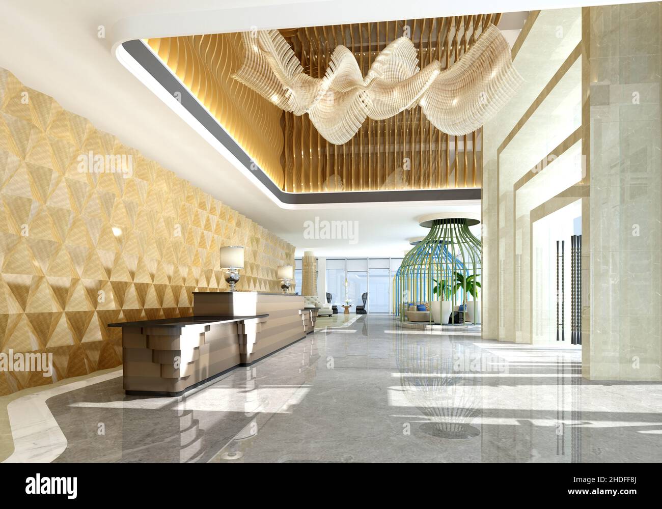 Modern apartment building reception hi-res stock photography and images ...