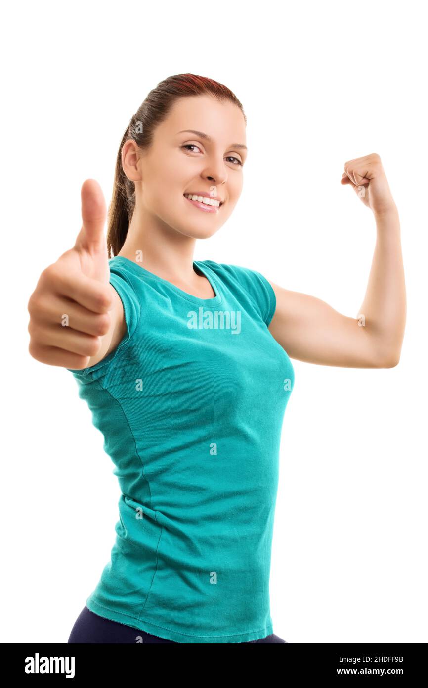 fitness, muscles, thumbs up, muscle, thumb ups Stock Photo - Alamy