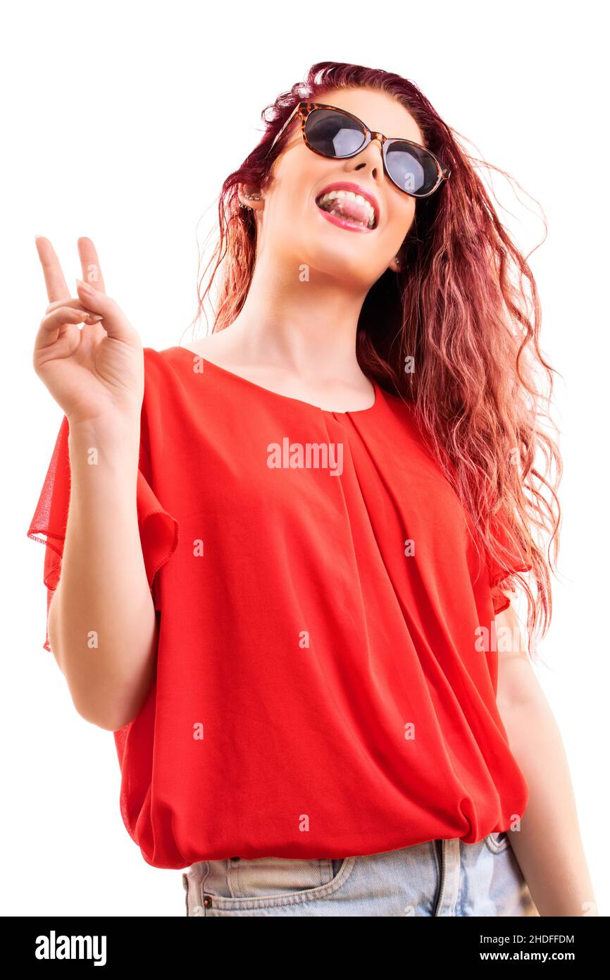 happy, summer, peace sign, happies, summers, peace signs Stock Photo ...