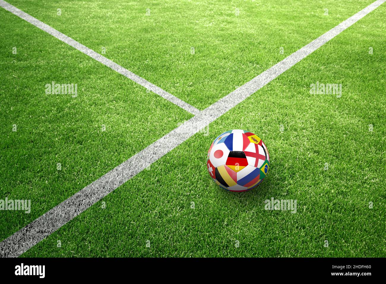 soccer, line, socce turf, soccers, lines, football turfs Stock Photo ...