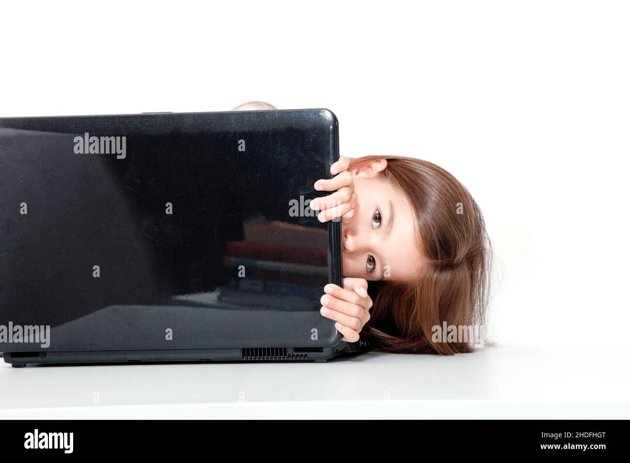 Girl on laptops hi-res stock photography and images - Alamy