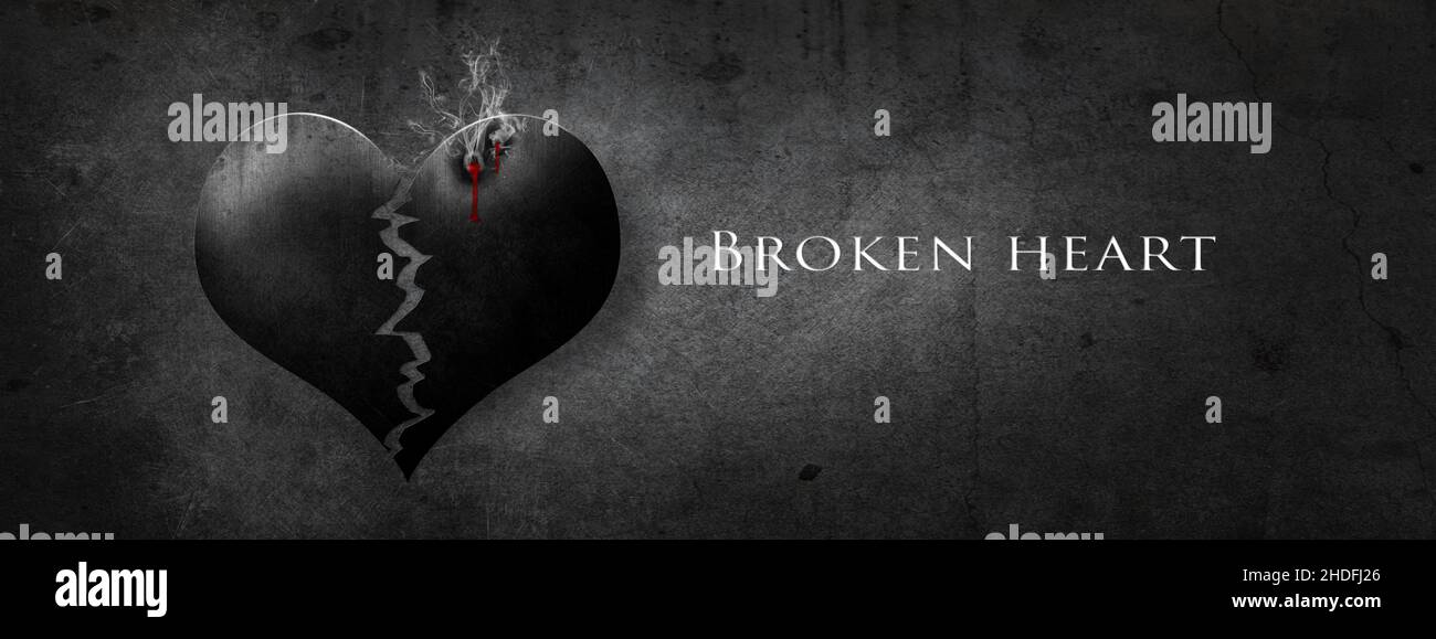 Broken heart symbol hi-res stock photography and images - Alamy
