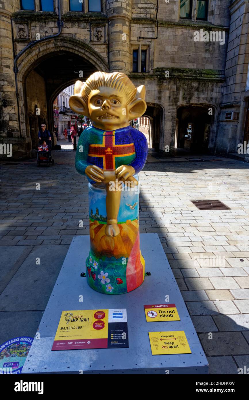 Picture of Imps Located Around Lincoln City Centre Stock Photo - Alamy