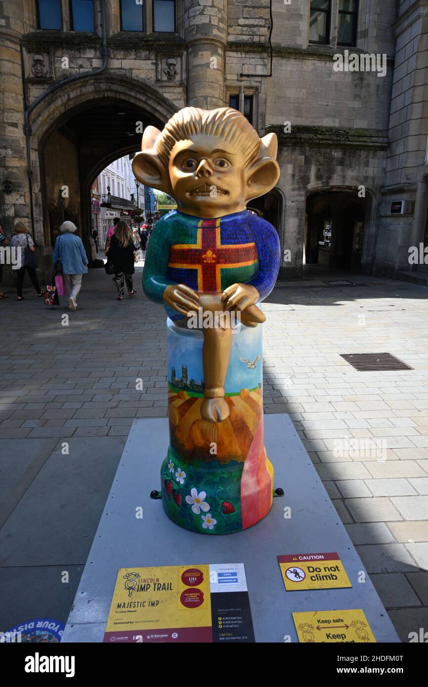 Picture of Imps Located Around Lincoln City Centre Stock Photo - Alamy
