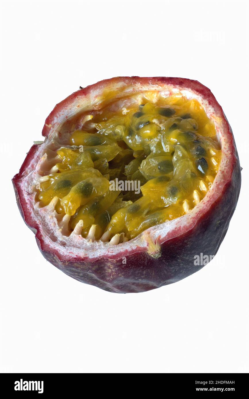 flesh, passion fruit, fleshs, passion fruits Stock Photo - Alamy