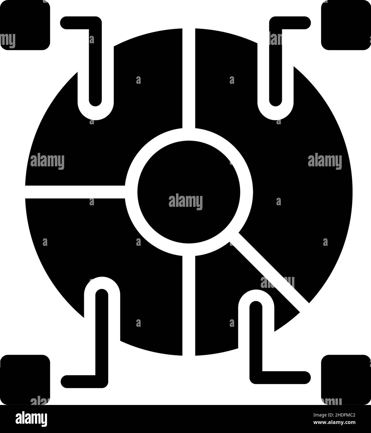 Data extraction icon Black and White Stock Photos & Images - Alamy