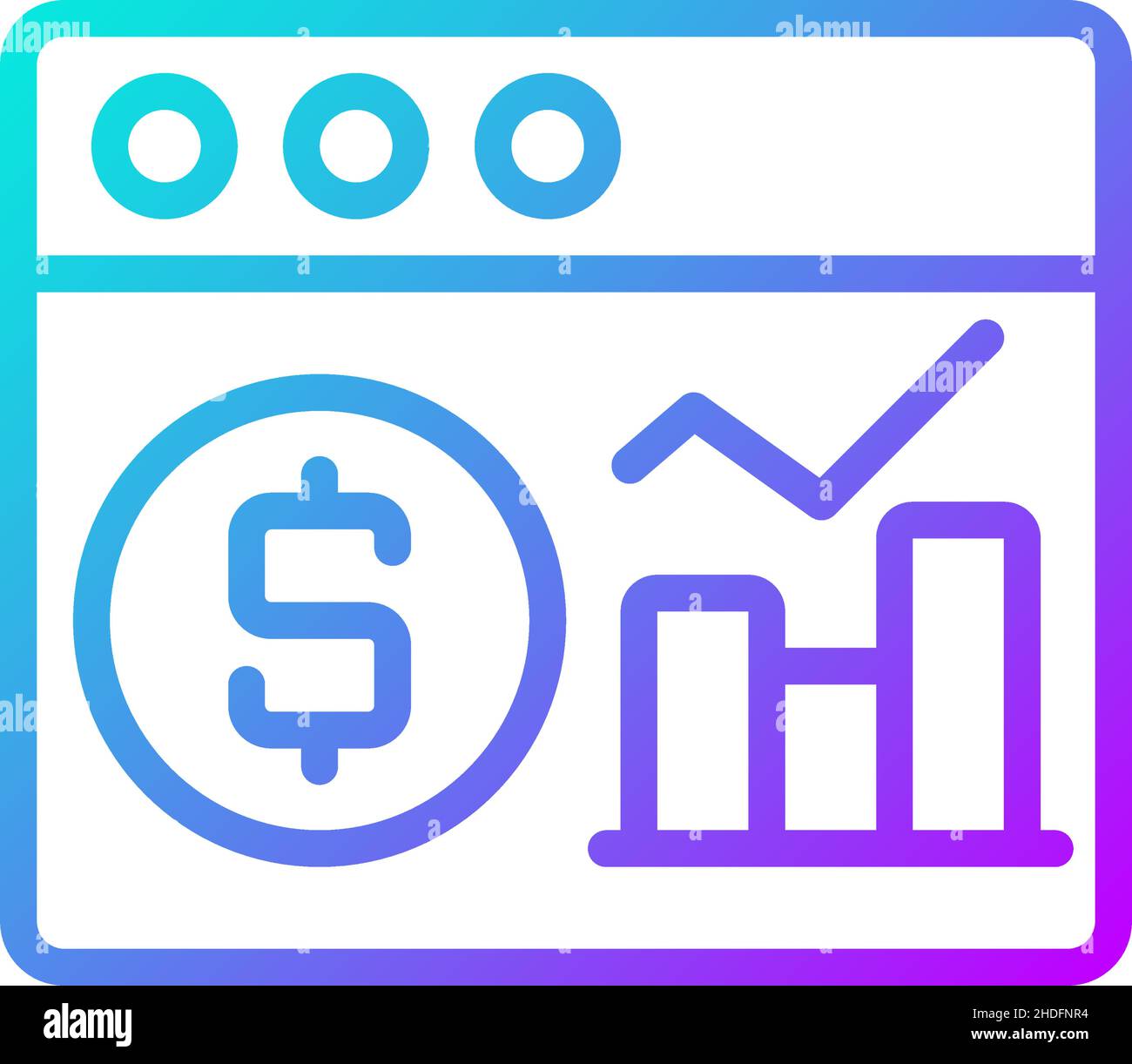Financial data analysis linear Cut Out Stock Images & Pictures - Alamy