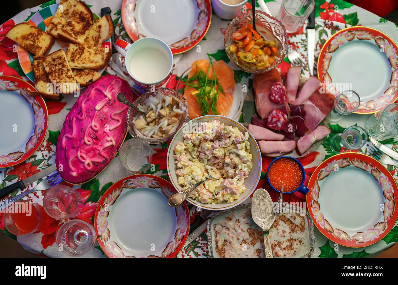 Salads decorated hi-res stock photography and images - Alamy