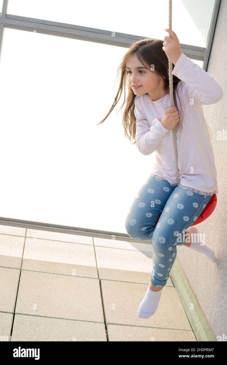 girl, rocking, girls Stock Photo - Alamy