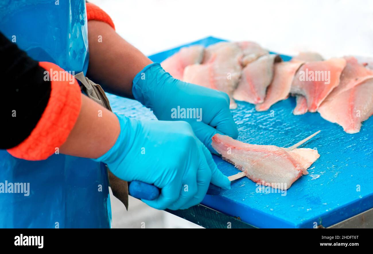 groceries, hygiene, prepared fish, knife, fillet, grocery, hygienes ...