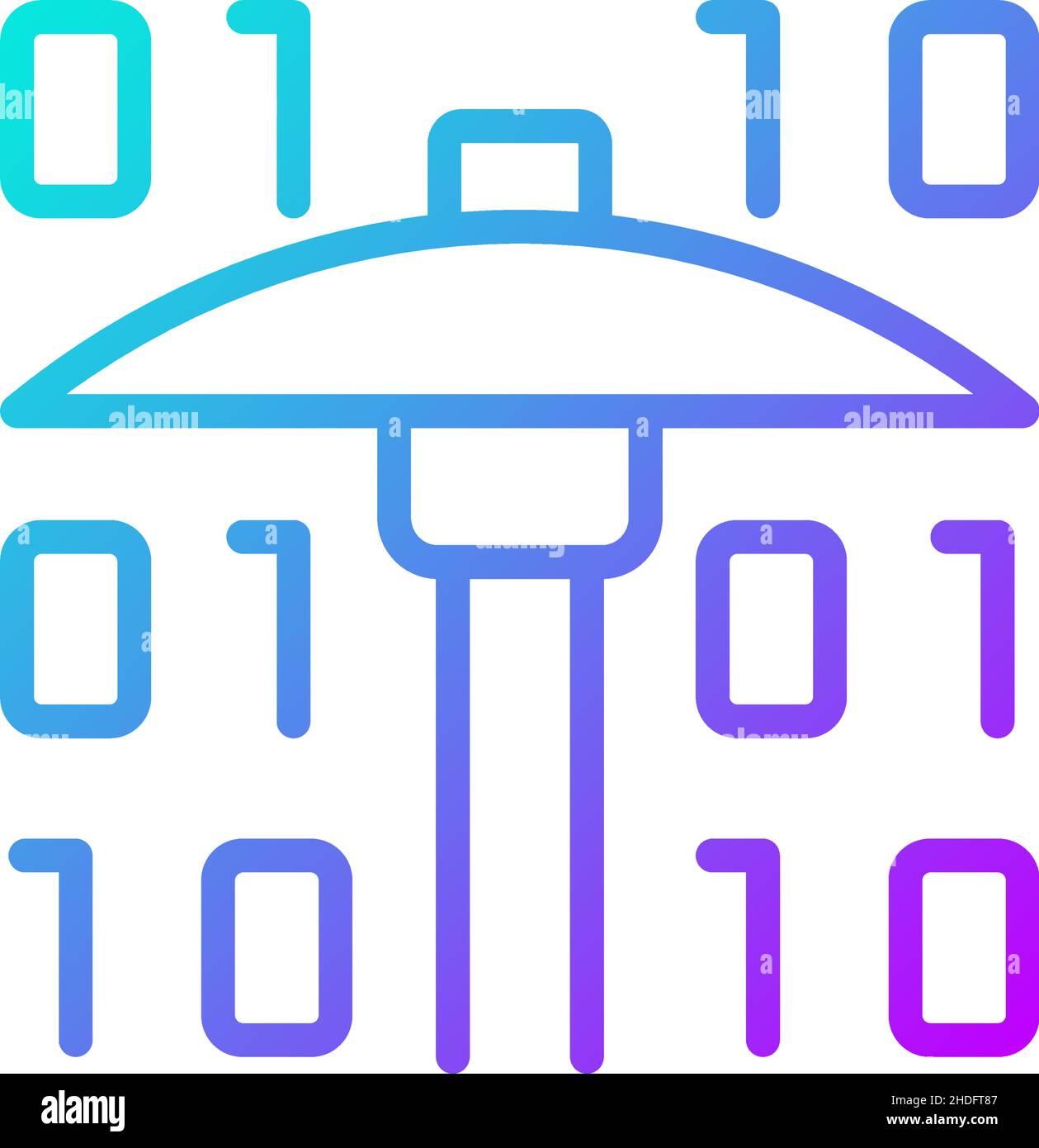 Data mining gradient linear vector icon Stock Vector Image & Art - Alamy