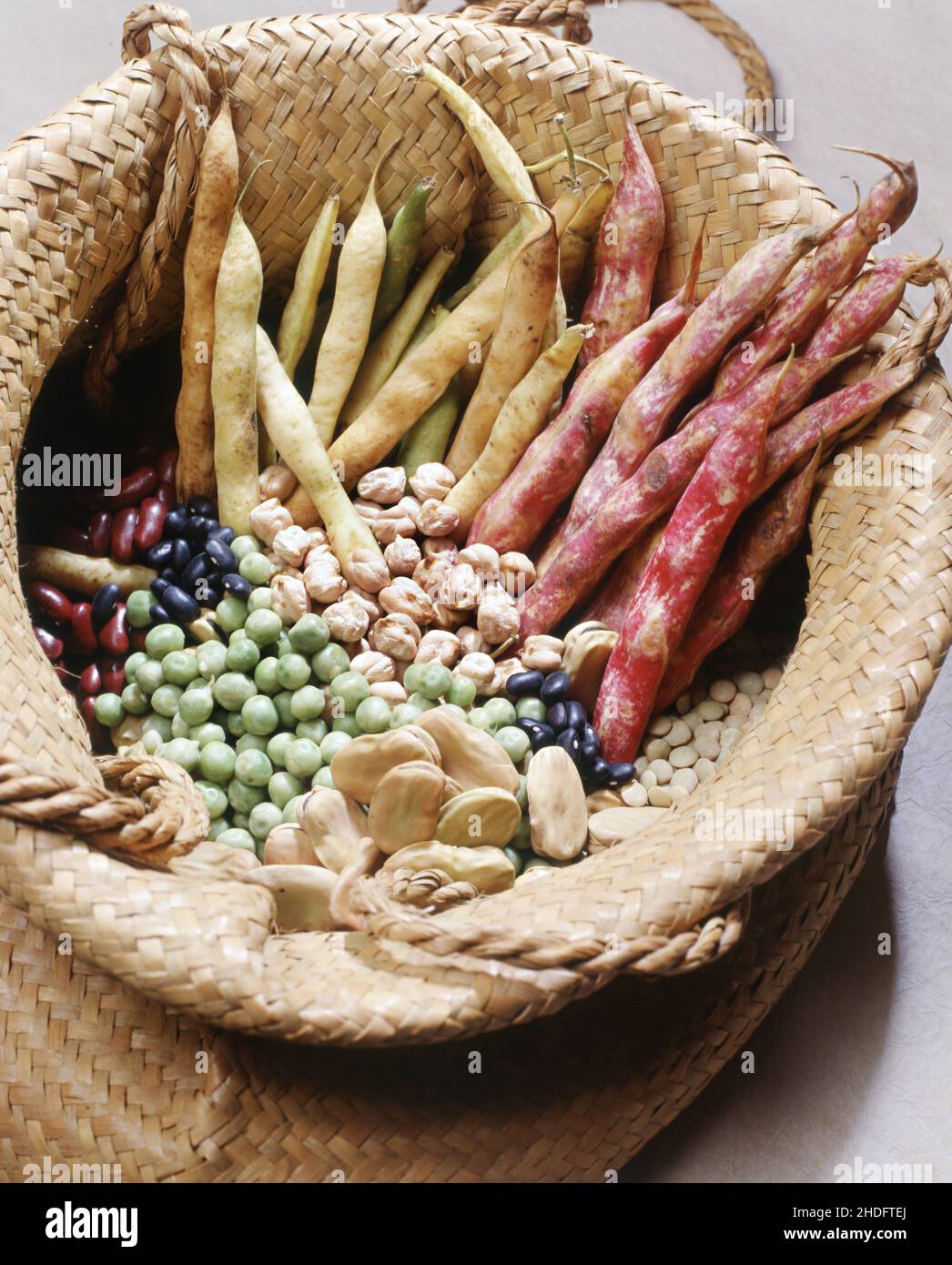 basket, legume, various, baskets, legumes Stock Photo - Alamy