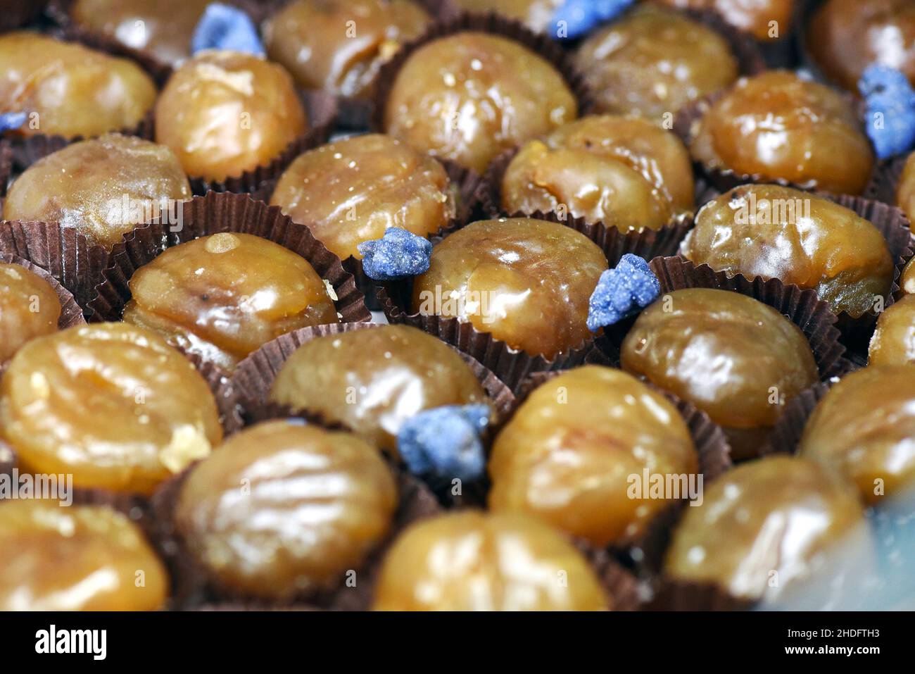 chestnuts, candied, chestnut, candieds Stock Photo - Alamy