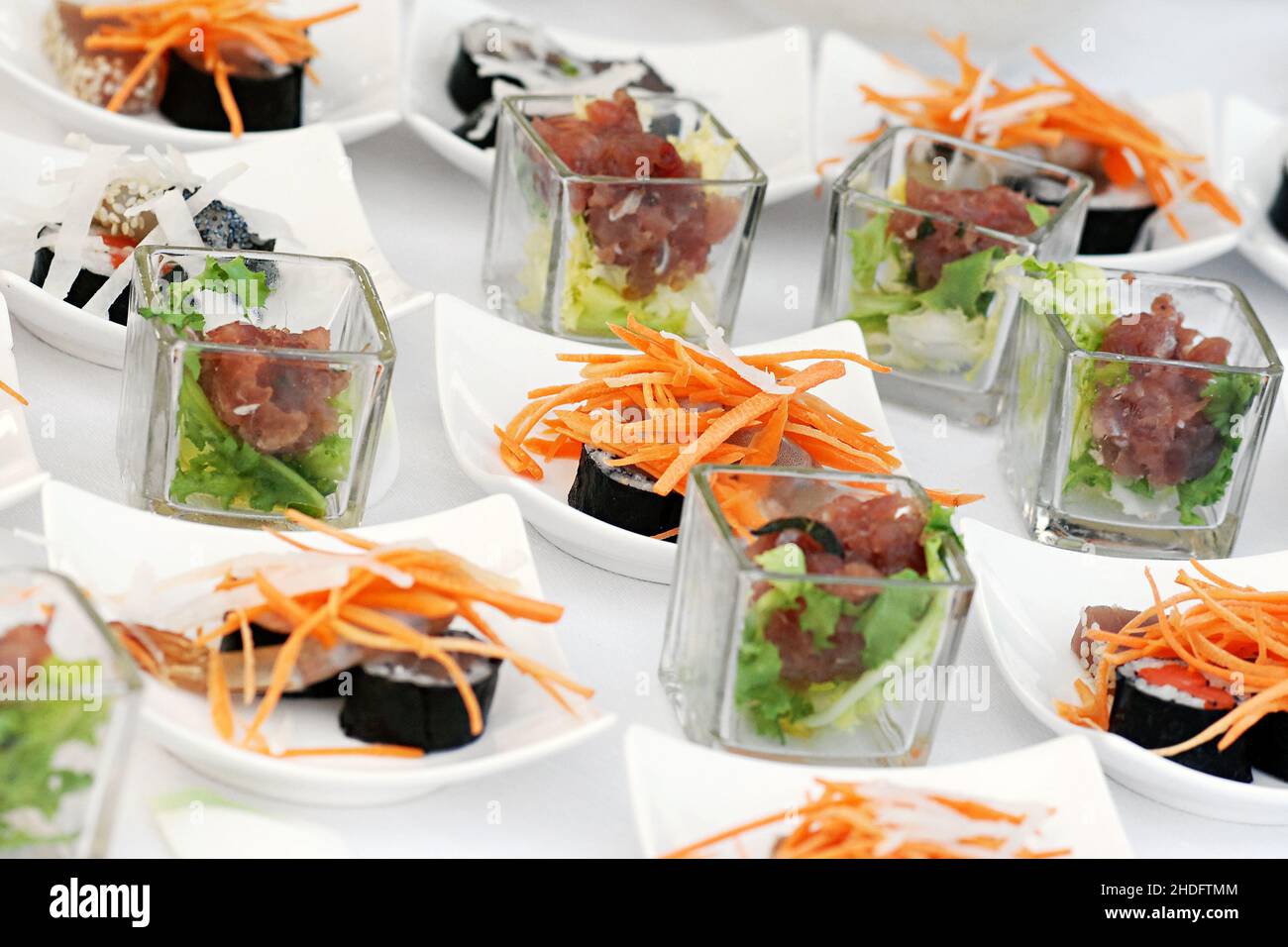 sushi, appetizers, catering, sushis, appetizer Stock Photo - Alamy