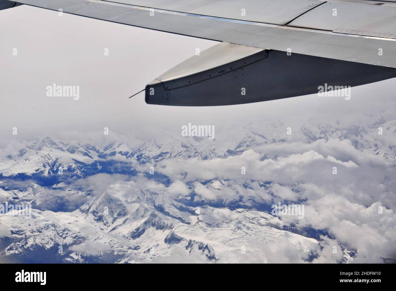 airplane flying over Andes range, Peru Stock Photo - Alamy