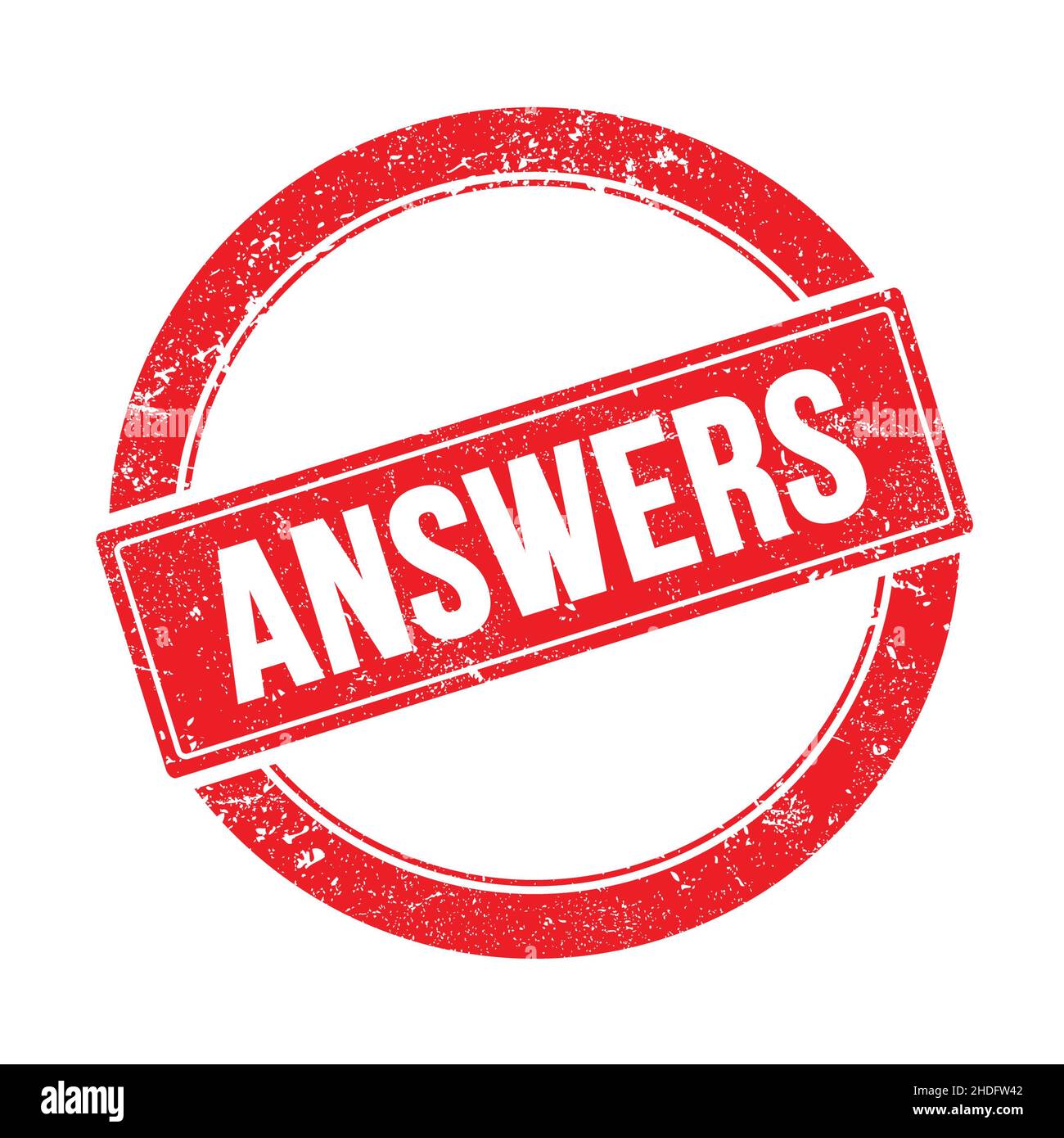 Answers stamp hi-res stock photography and images - Alamy
