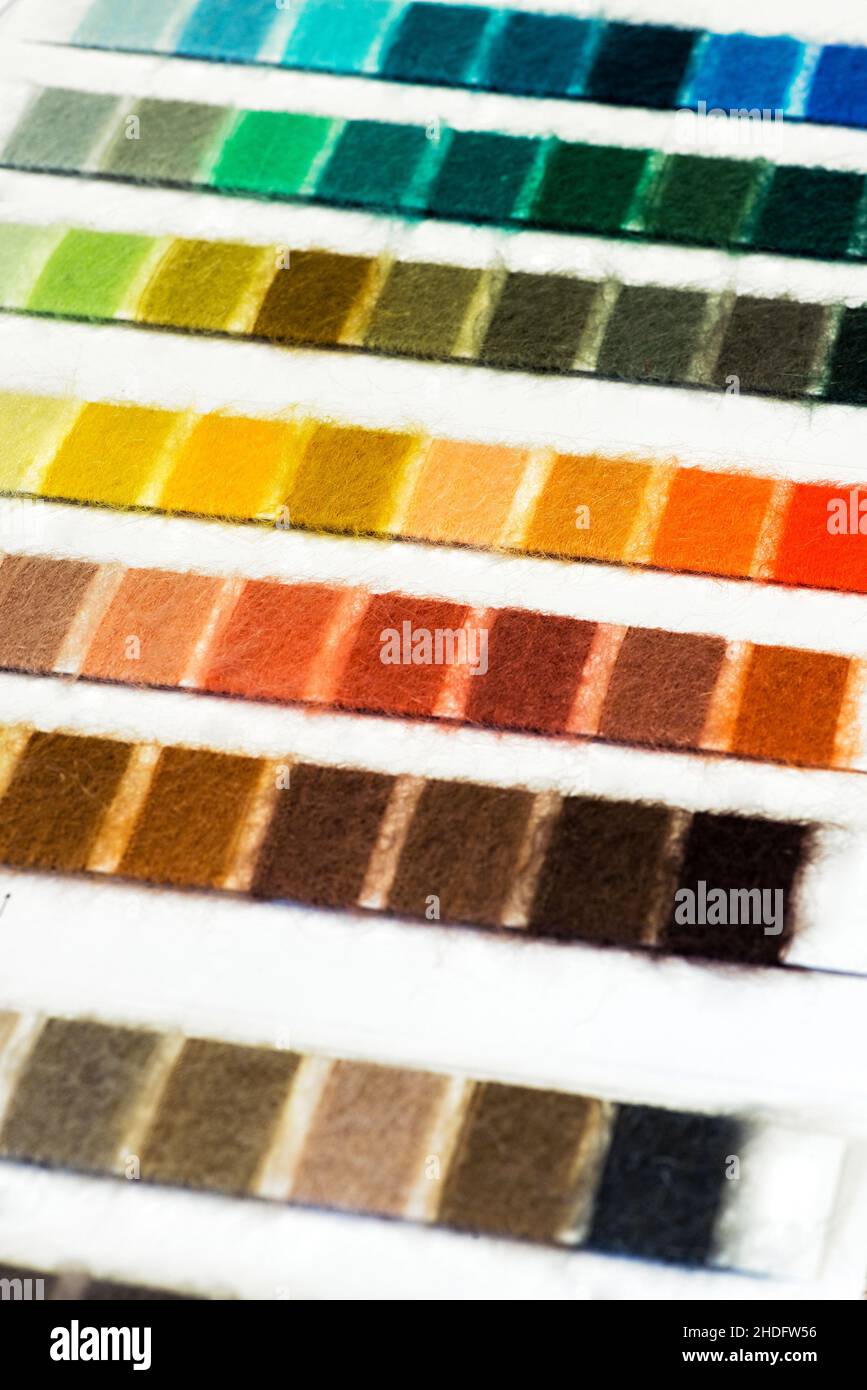 shade, yarn, spectrum, colour chart, colours, yarns, spectrums, colour ...