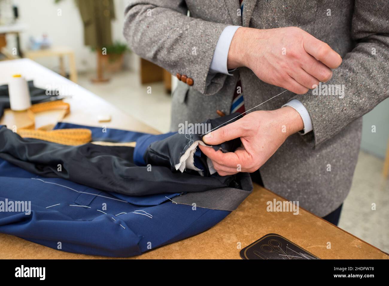 jacket, sewing, jackets Stock Photo - Alamy