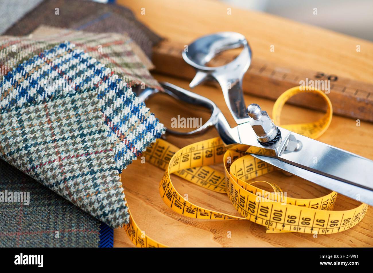 tape measure, scissors, fabric sample, tape measures, scissor, fabric ...