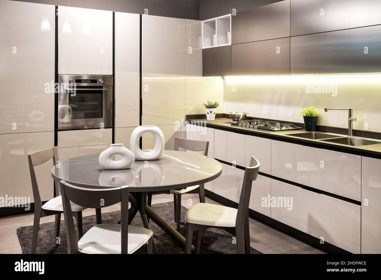 modern, kitchen, dining table, built in kitchen, moderns, kitchens ...