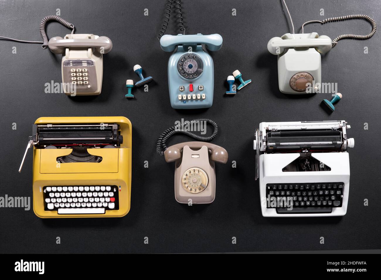 telephone, retro, typewriter, phone, phones, telephones, old fashioned ...