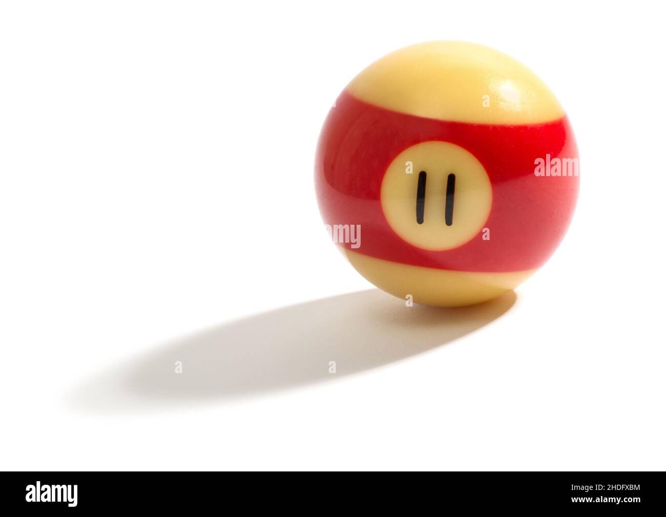 pool ball, number 11, pool balls, 11, number eleven Stock Photo - Alamy