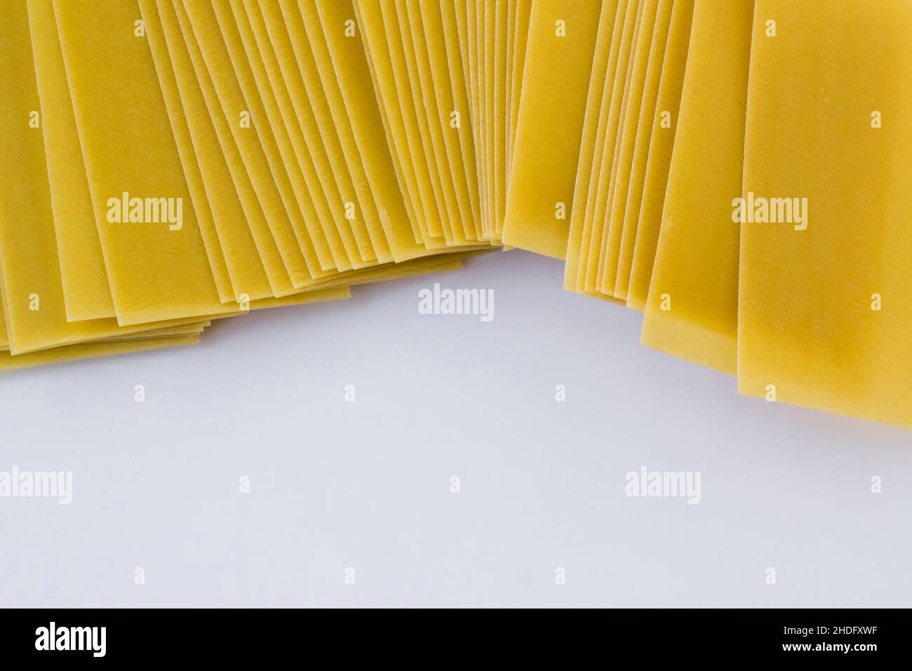 Lasagna sheets on white hi-res stock photography and images - Alamy