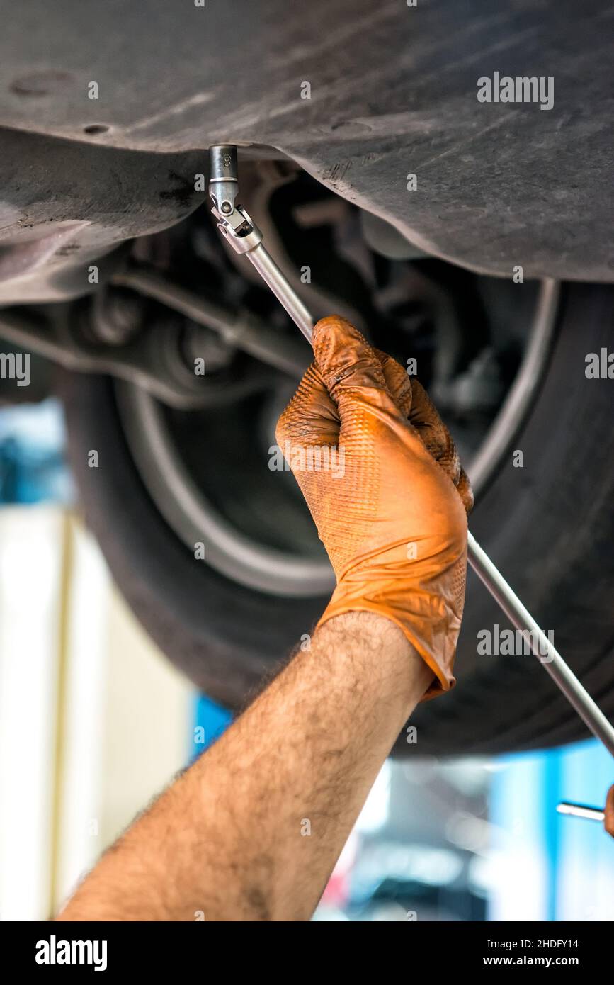 using, wrench, mechanician, wrenchs, mechanicians Stock Photo - Alamy