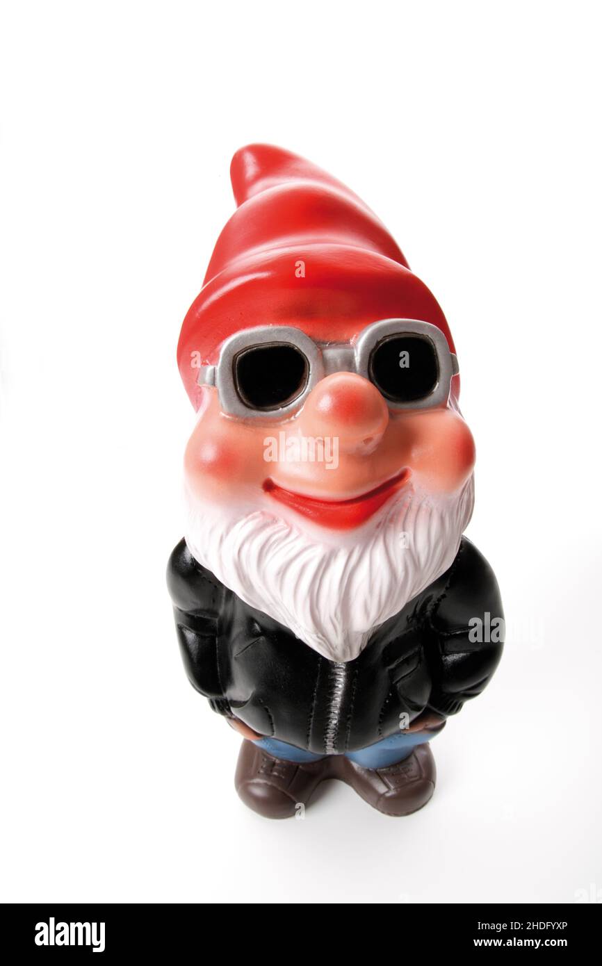 cool, garden gnome, cools, garden gnomes Stock Photo - Alamy