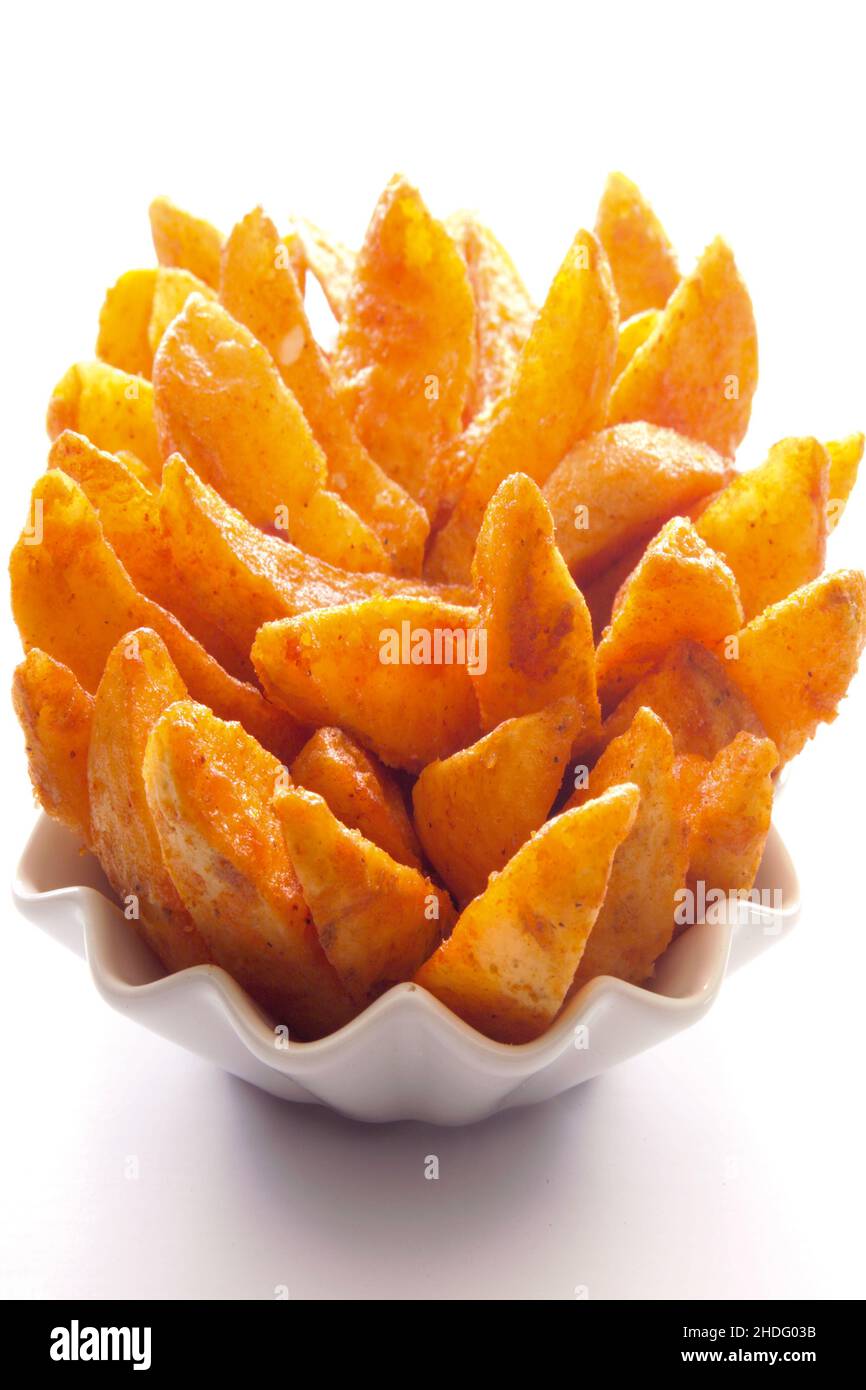potato wedges, potato wedge Stock Photo - Alamy