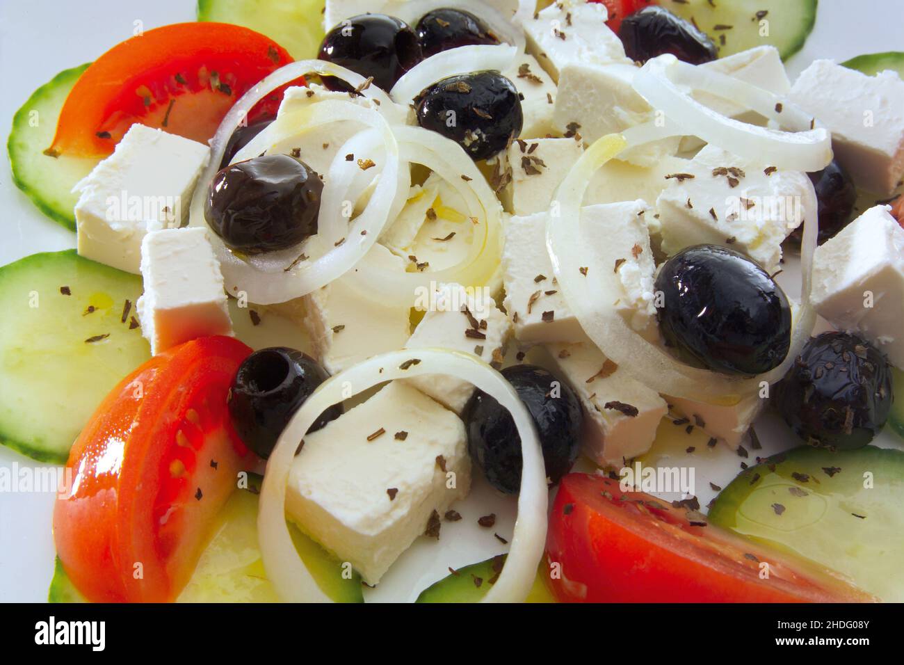 greek salad, feta salad, greek salads Stock Photo - Alamy