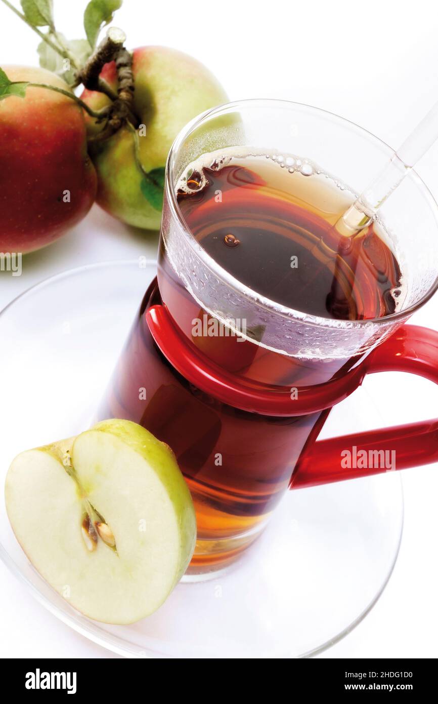 fruit tea, apple tea, fruit teas Stock Photo - Alamy