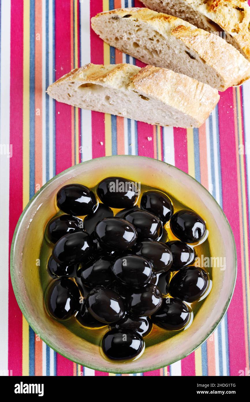 ciabatta, olives, appetizer, antipasto, black olive, ciabattas, olive ...