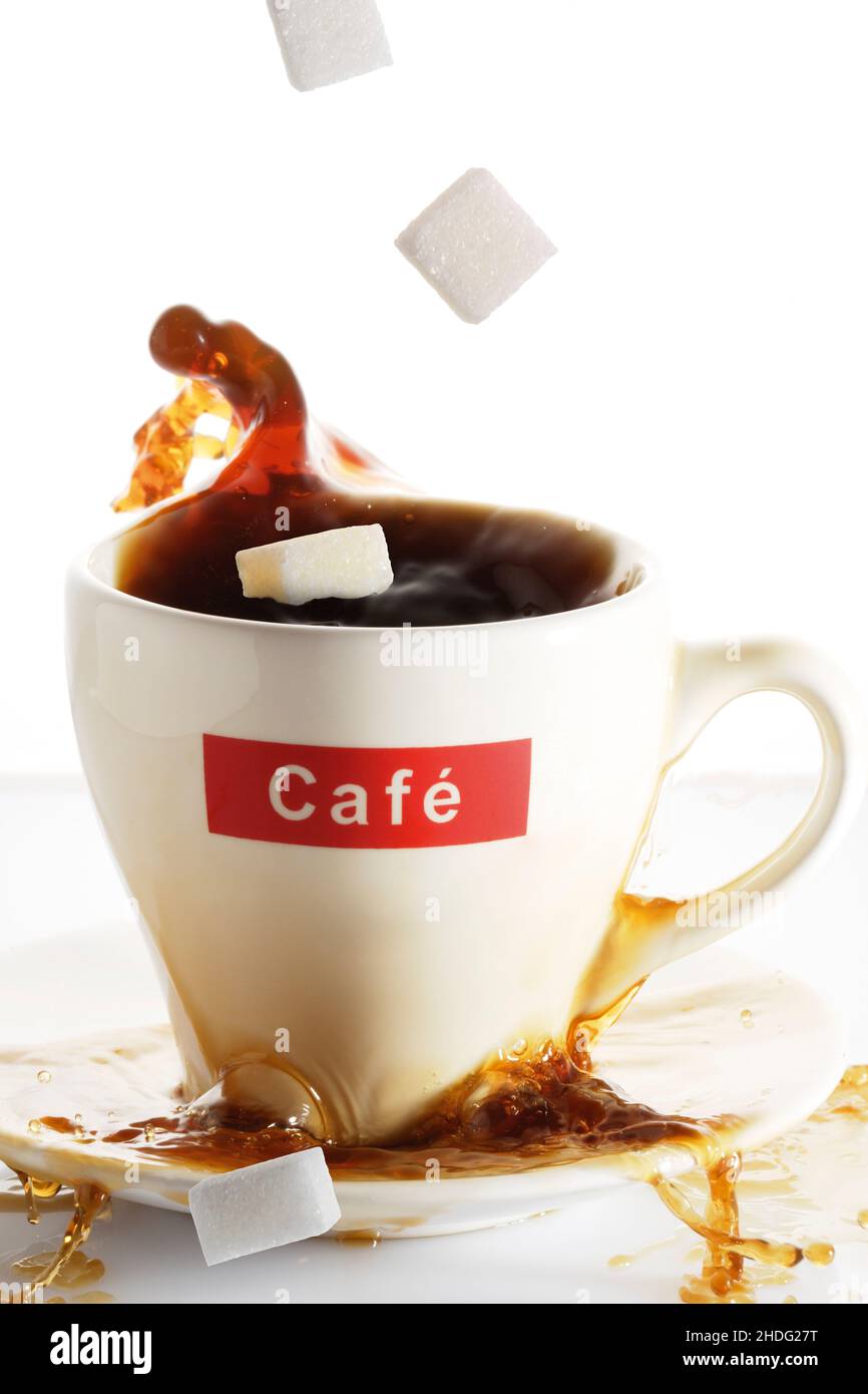 coffee, sugar cubes, coffees, sugar cube Stock Photo - Alamy