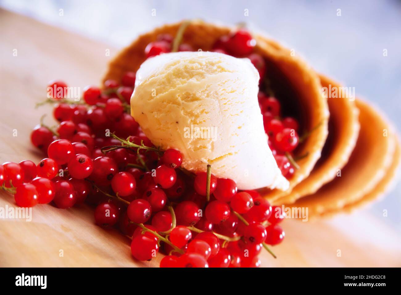 red currant, vanilla ice cream, red currants, ice creams, icecream ...