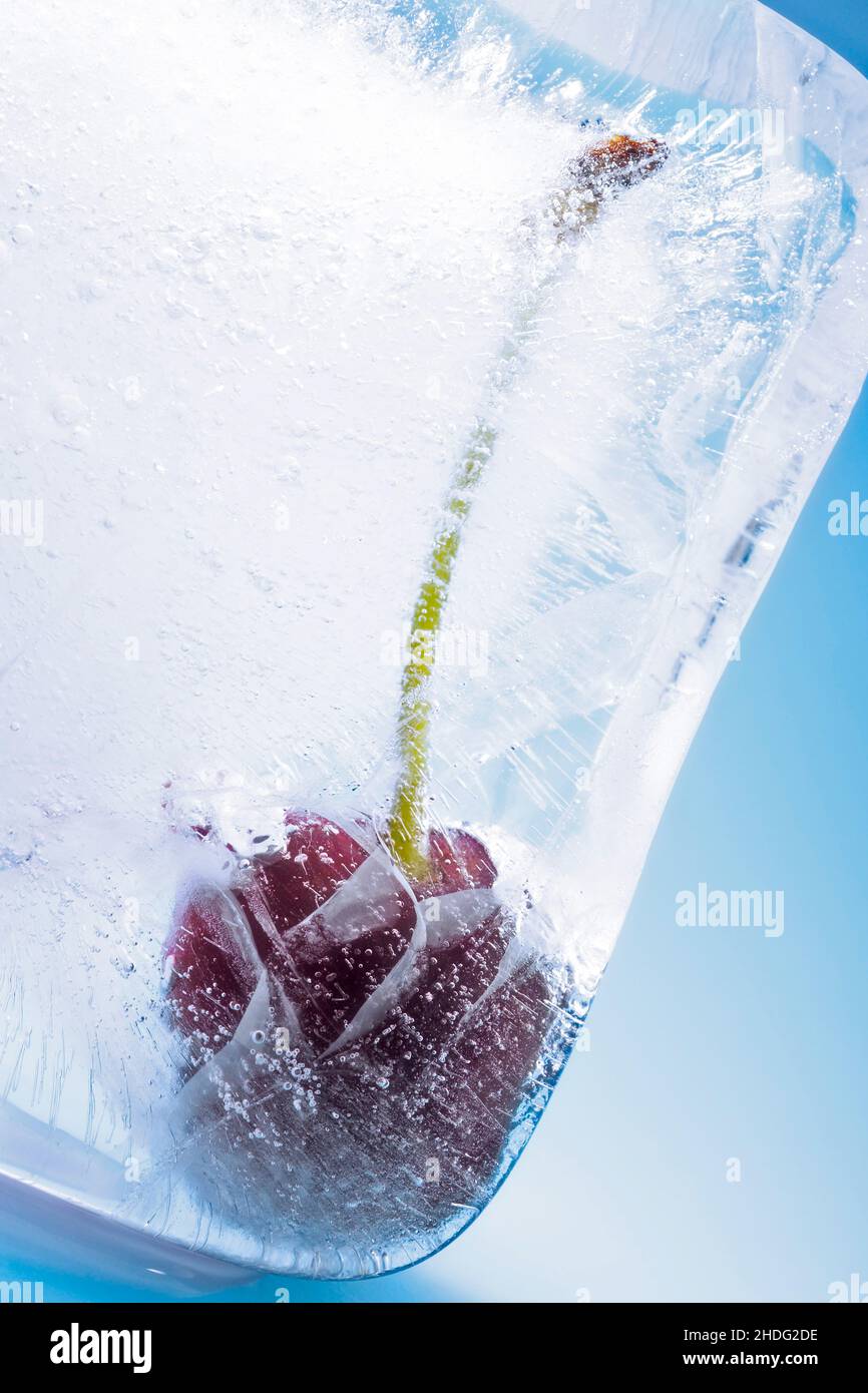 frozen, ice cubes, cherry, frozens, ice cube, cherries Stock Photo - Alamy