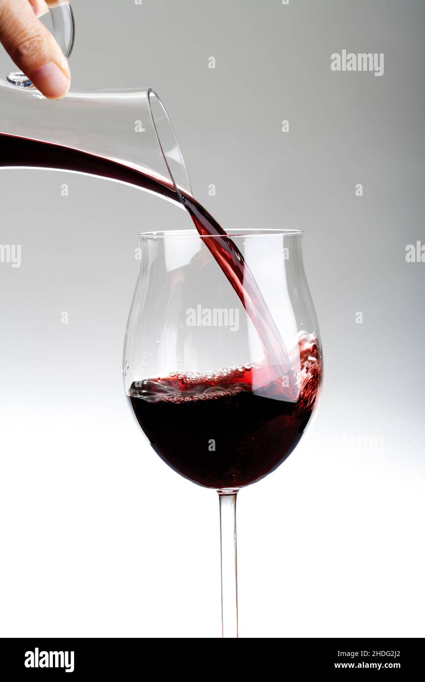 red wine, pouring, red wines Stock Photo - Alamy