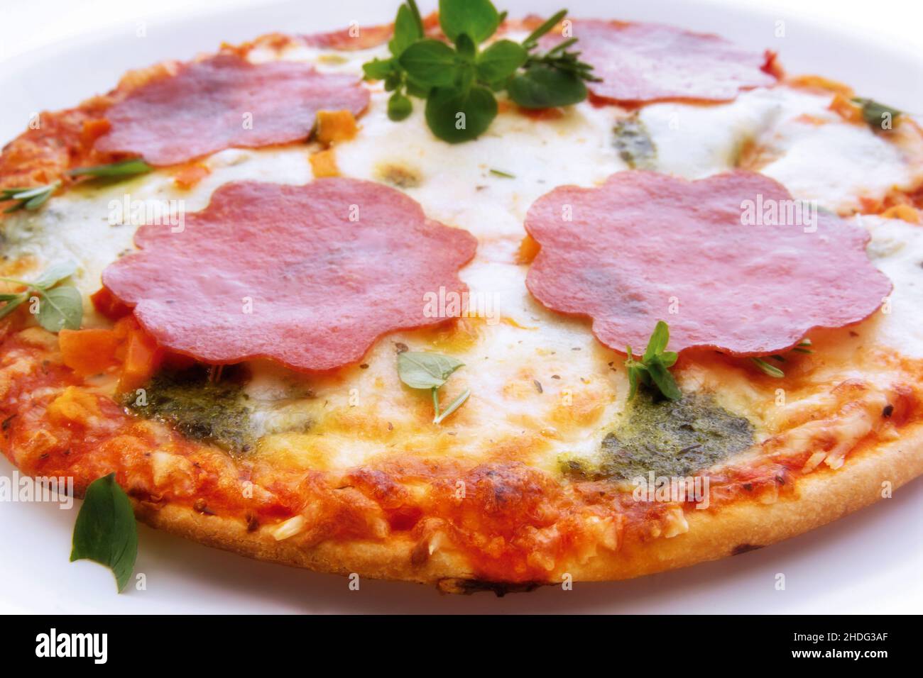 pizza, pizza topping, salami pizza, pizzas, salami pizzas Stock Photo ...