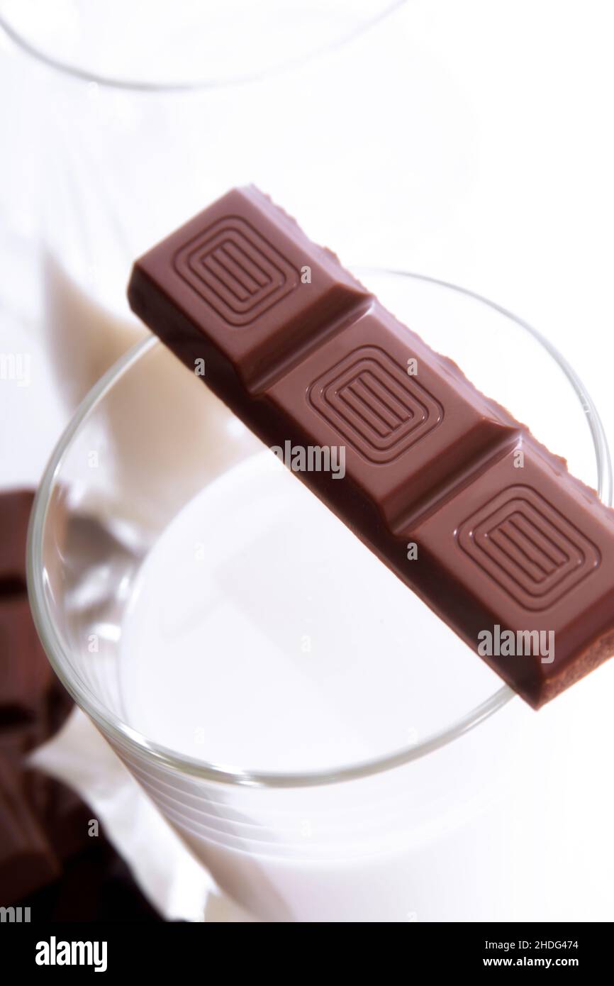 chocolate, fresh milk, chocolates Stock Photo - Alamy