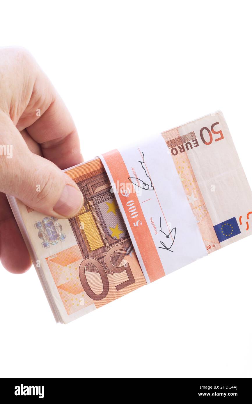 money roll, 50 euro, bundles, money rolls, fifty euro Stock Photo - Alamy