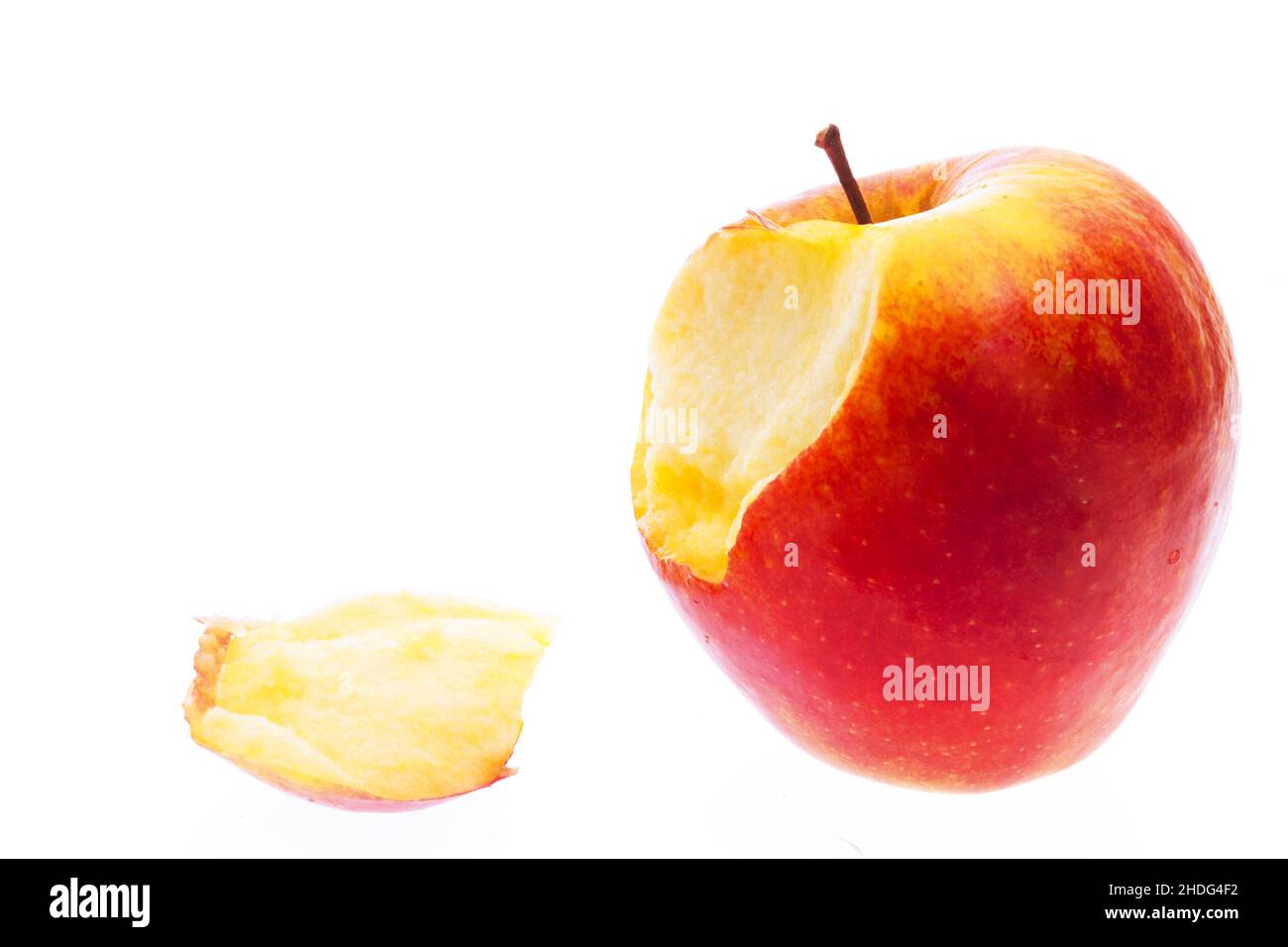 apple, missing bite, apples, missing bites Stock Photo - Alamy