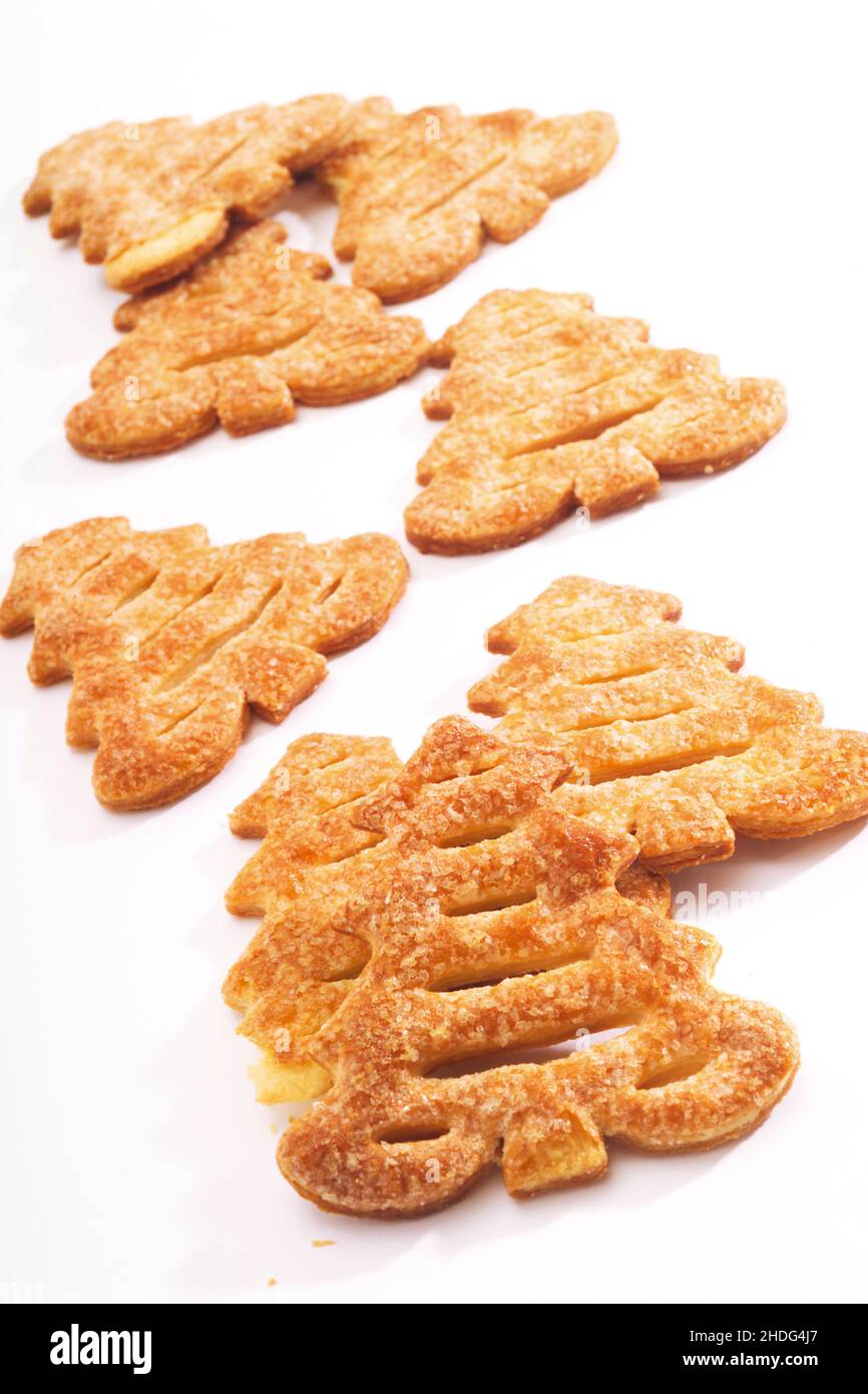 Christmas Tree Puff Pastry Christmas Trees Puff Pastries Stock Photo