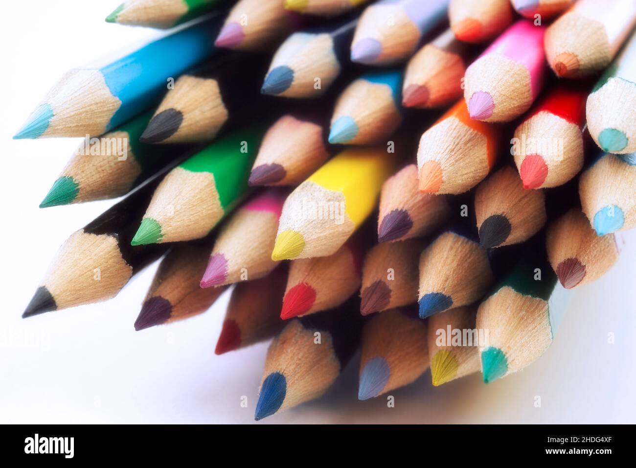 crayon, multi colored, crayons, multi coloreds Stock Photo - Alamy