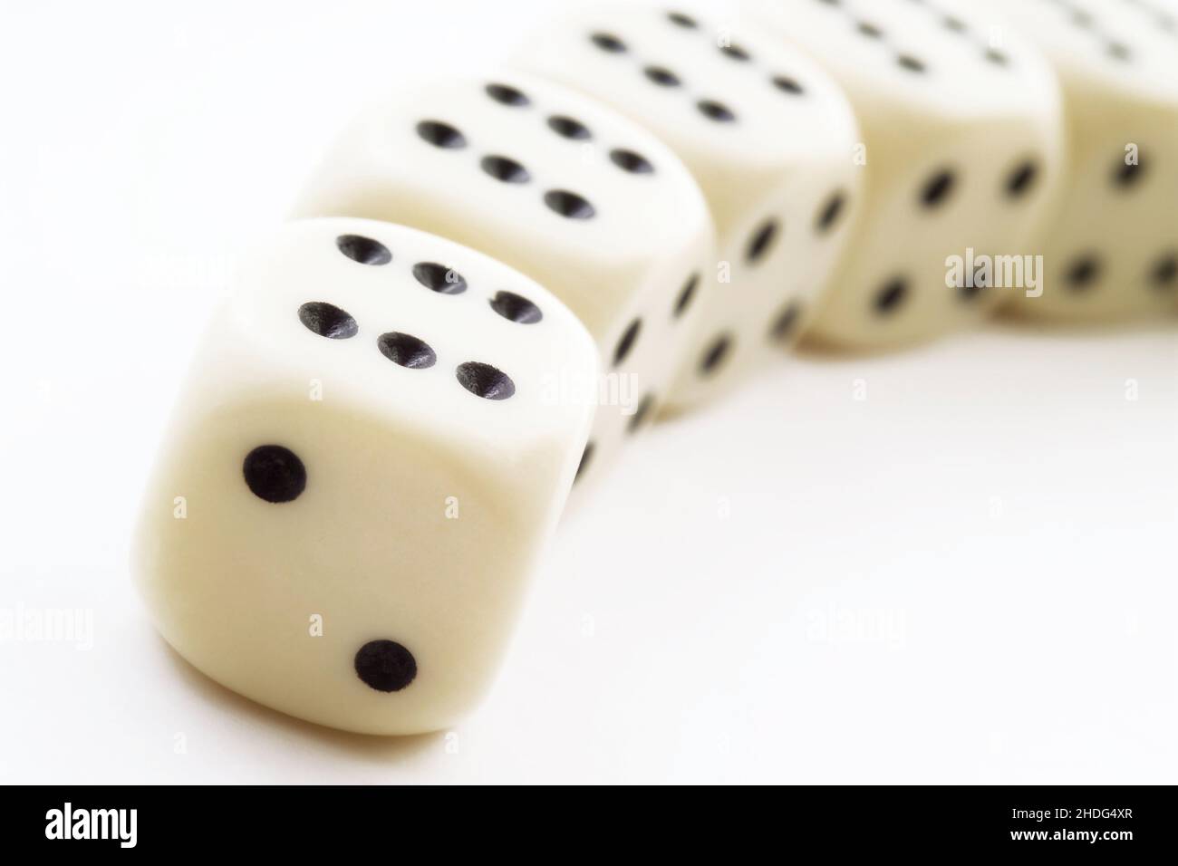 cube, number of eyes, six double, cubes, six doubles Stock Photo - Alamy