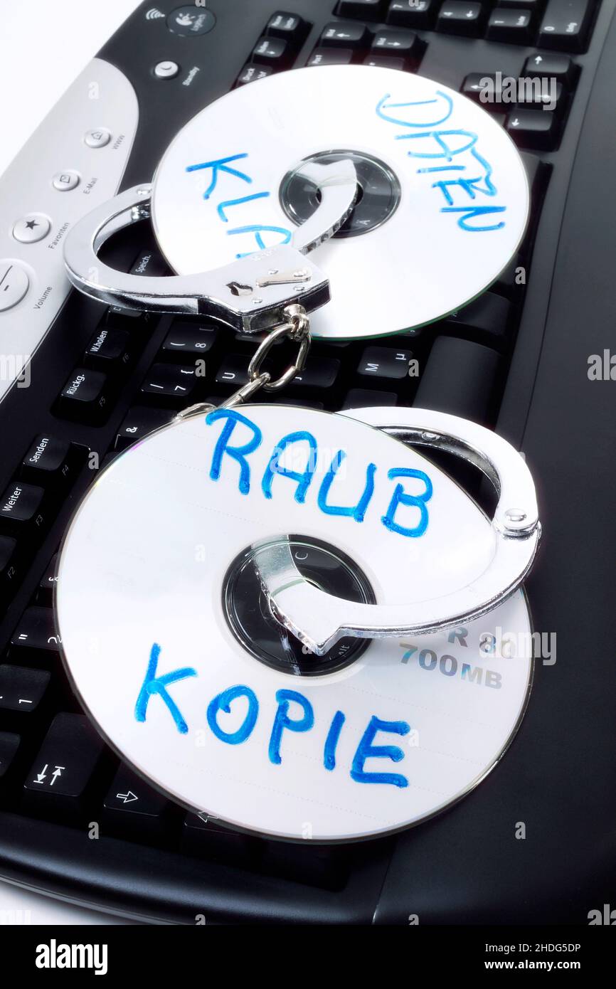 pirated copy, data theft, pirated copies, data thefts Stock Photo - Alamy