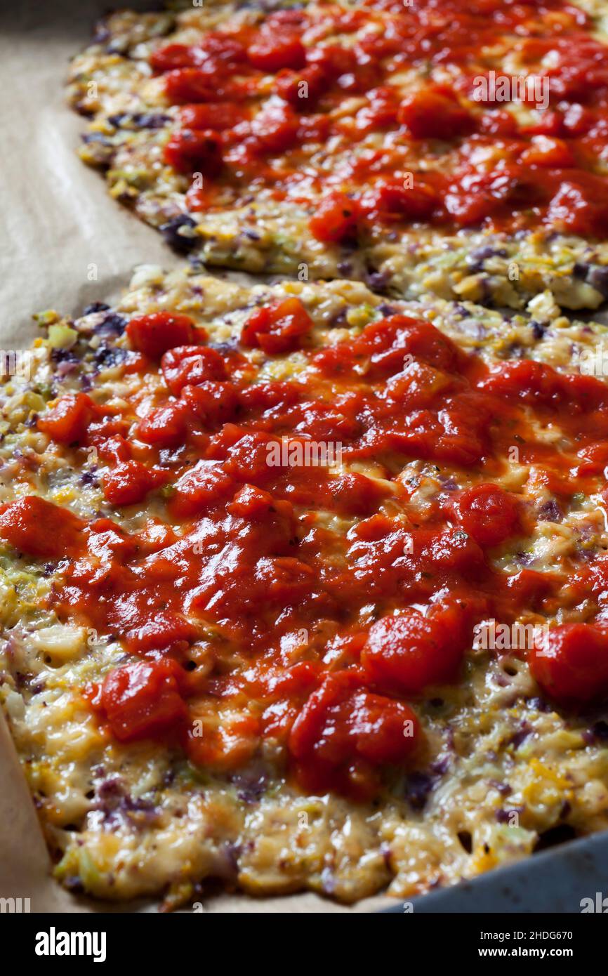 cauliflower, pizza, pizza base, low-carb, cauliflowers, pizzas, pizza ...