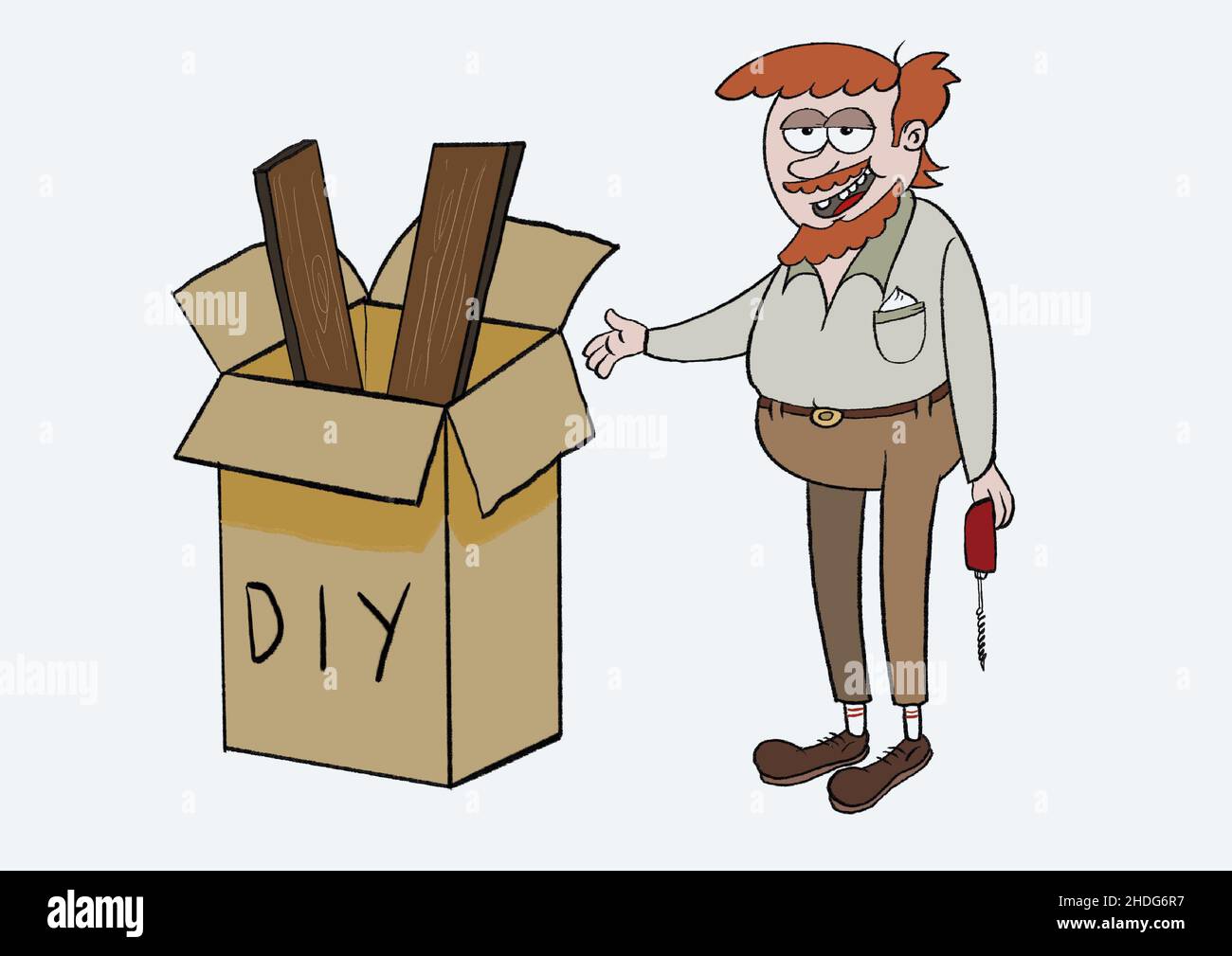 handyman DIY illustration Stock Photo - Alamy